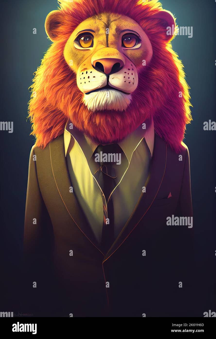 Anthropomorphic lion hi-res stock photography and images - Alamy