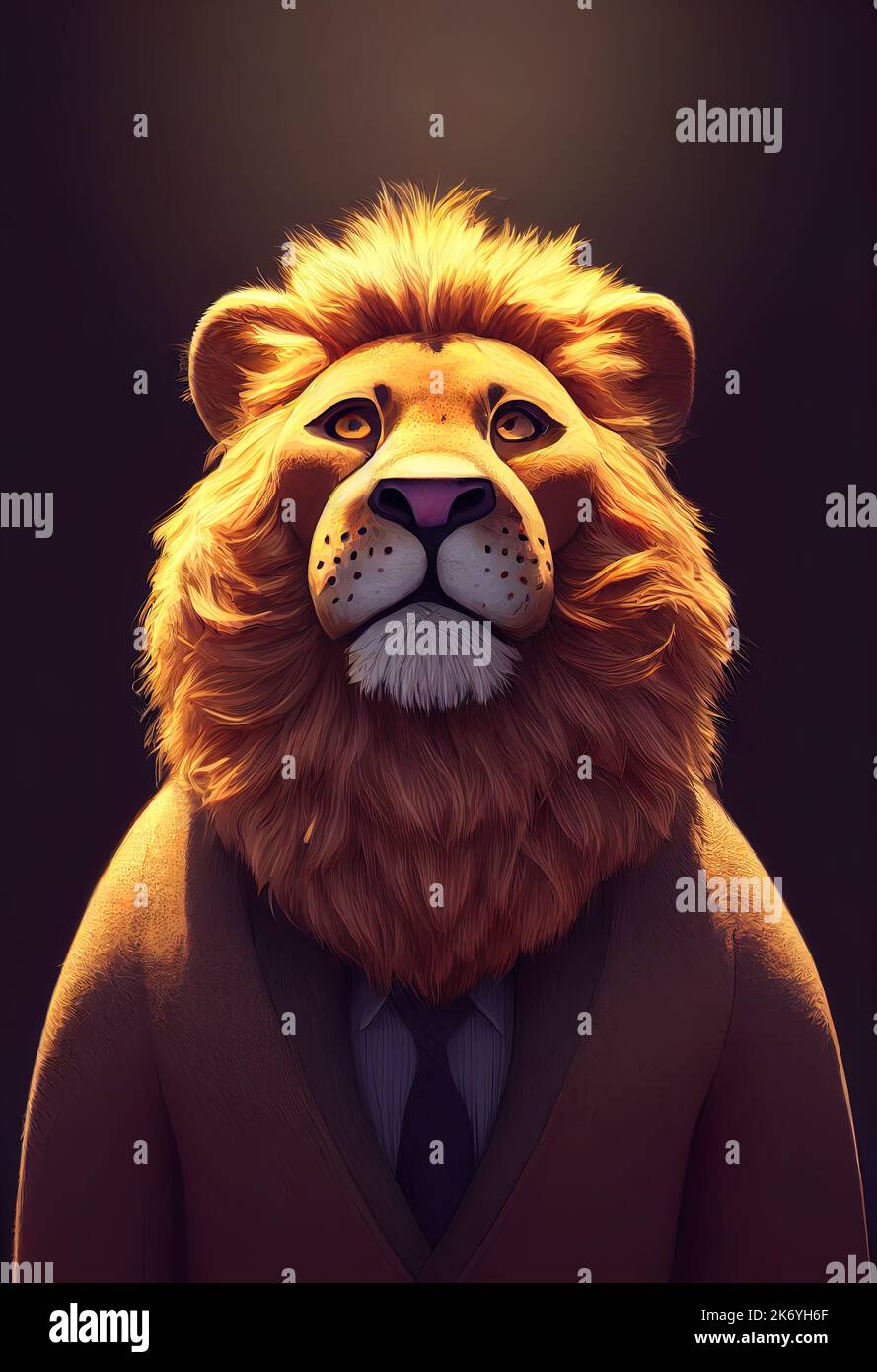 Anthropomorphic lion hi-res stock photography and images - Alamy