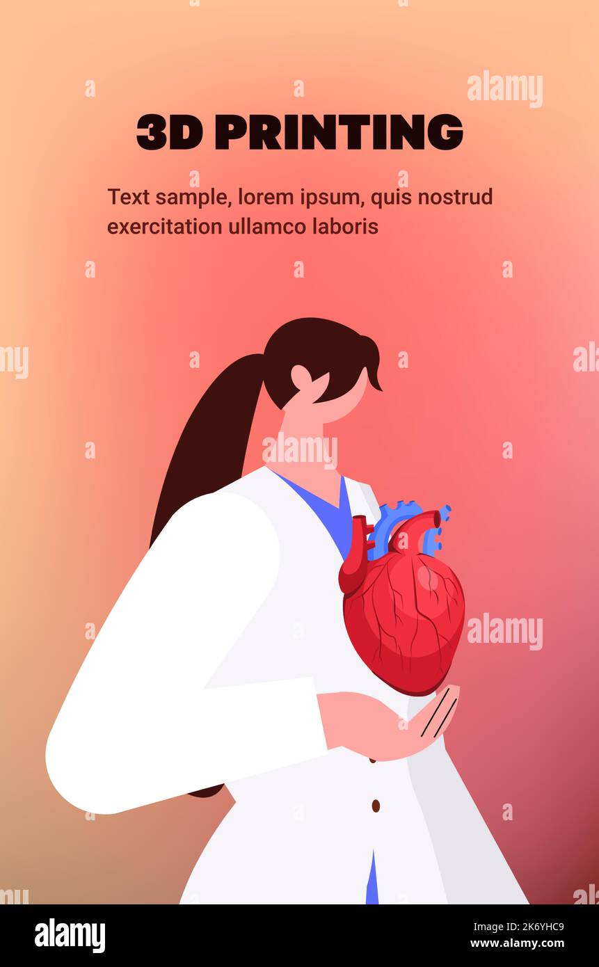 Human heart model vertical Stock Vector Images - Alamy