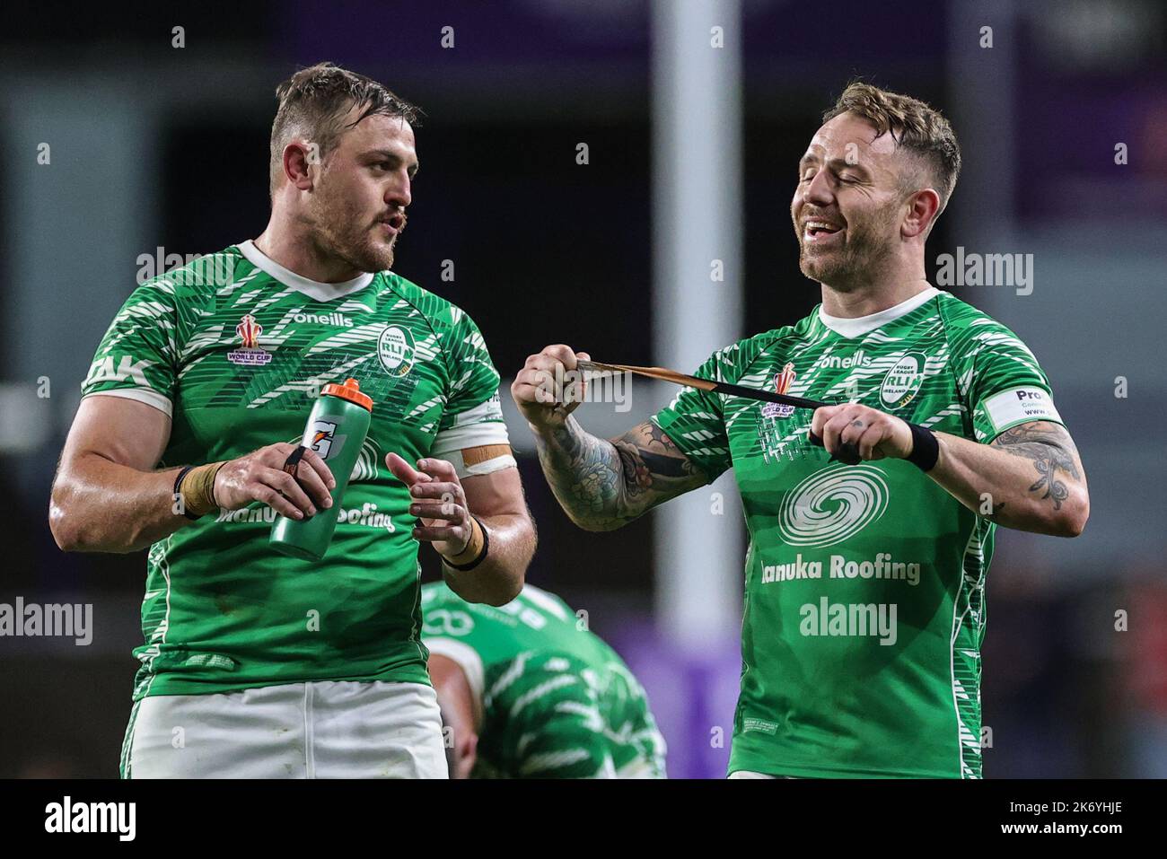 Richie Myler of Ireland during the Rugby League World Cup 2021 match ...
