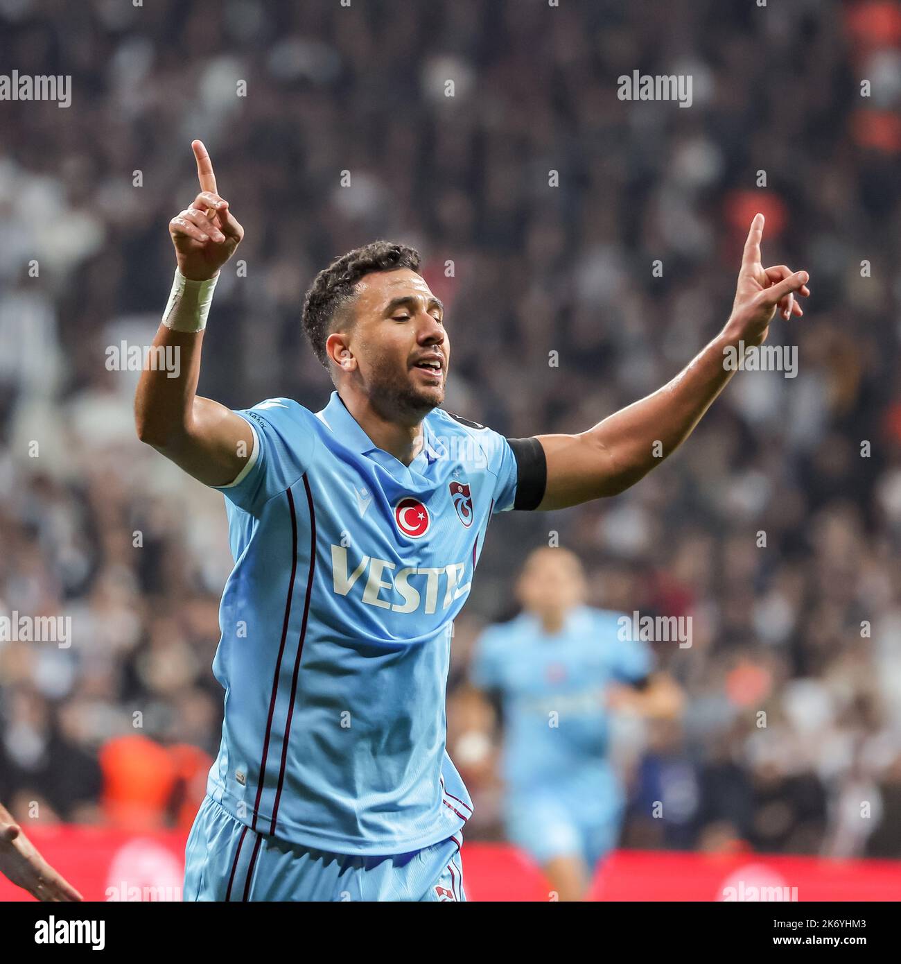 ISTANBUL, TURKEY - OCTOBER 16: Mahmoud Trezeguet of Trabzonspor ...