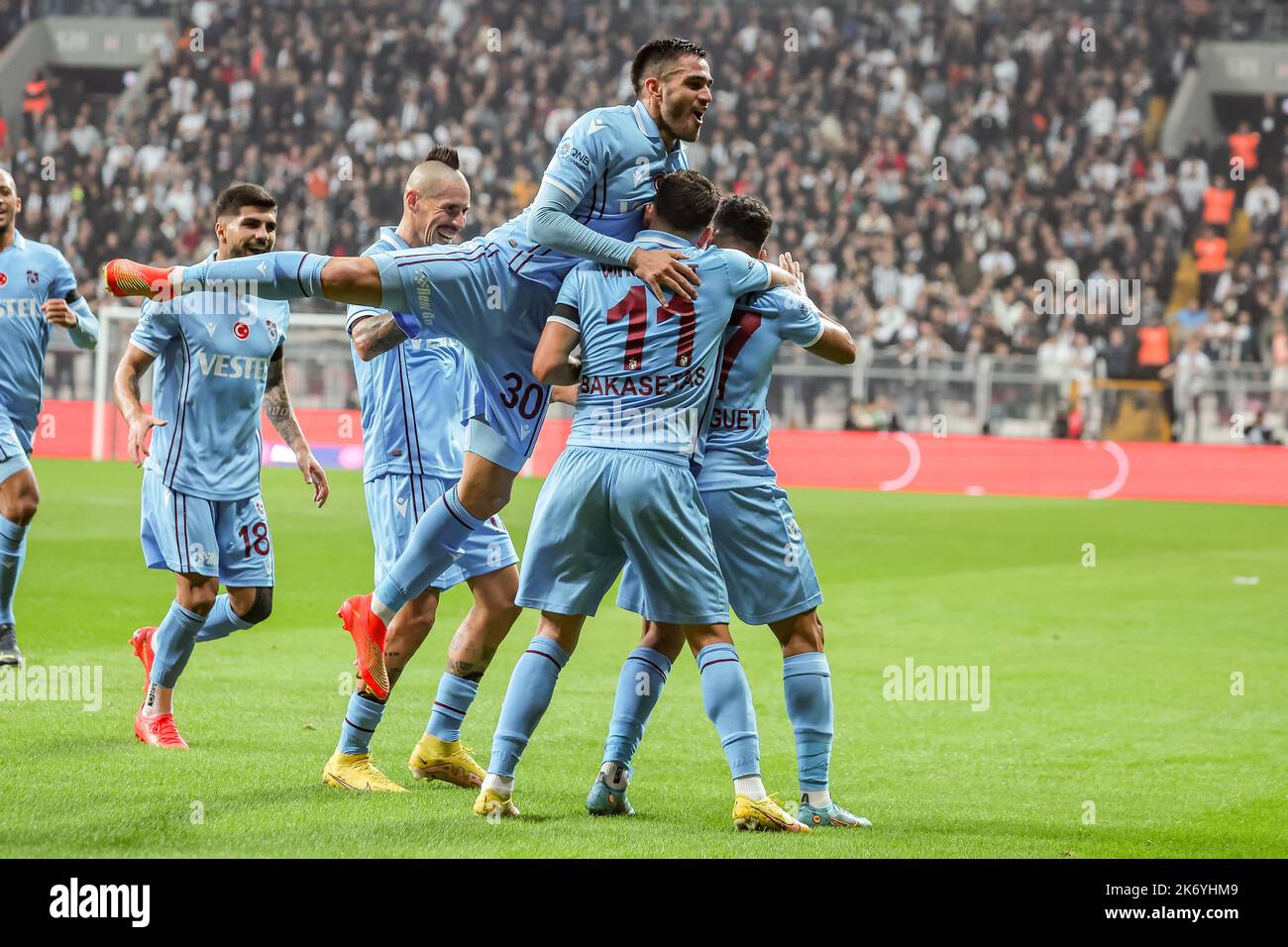 ISTANBUL, TURKEY - OCTOBER 16: Mahmoud Trezeguet of Trabzonspor ...