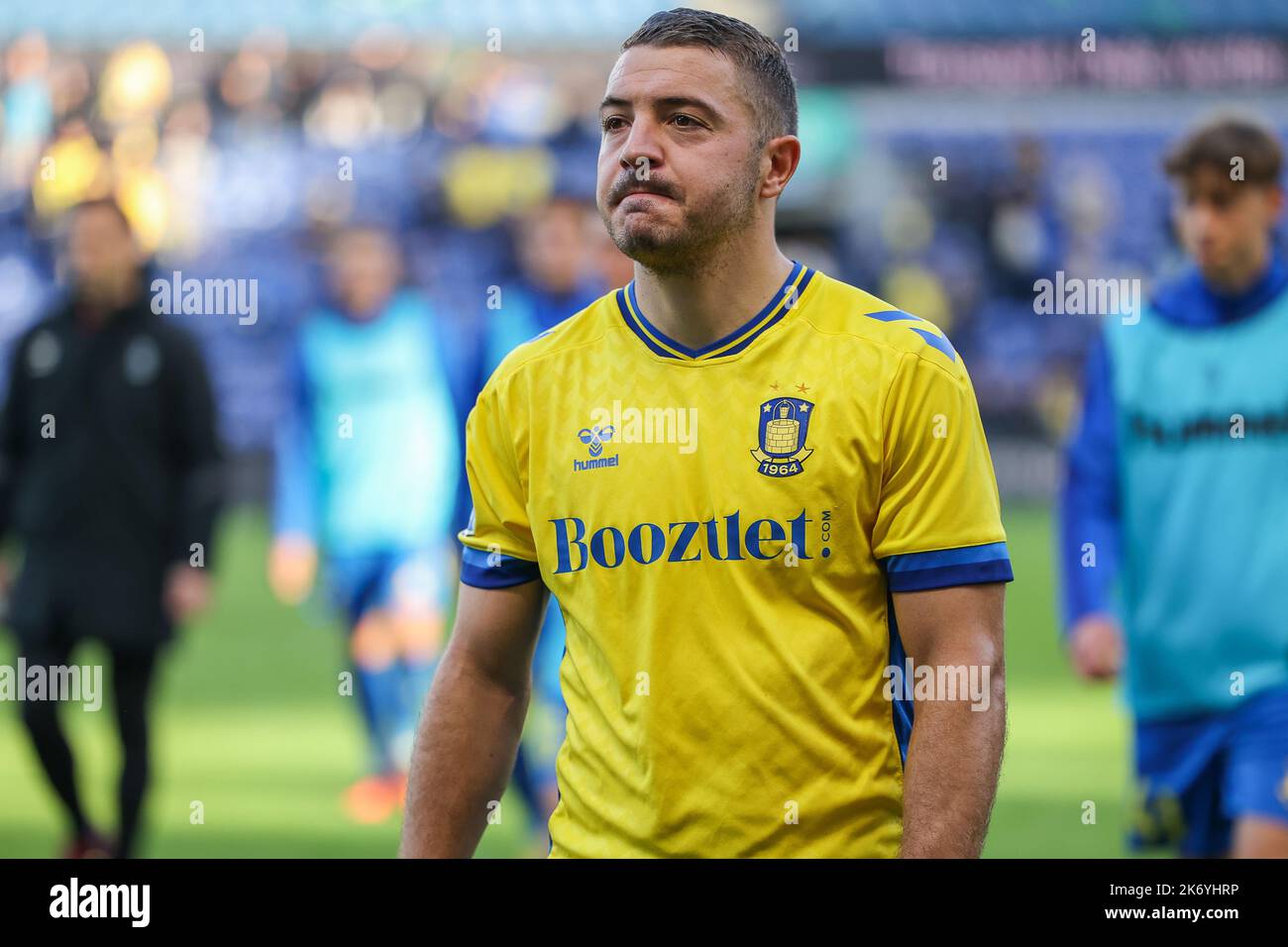 Broendby, Denmark. 16th Oct, 2022. Josip Radosevic of Broendby IF seen ...