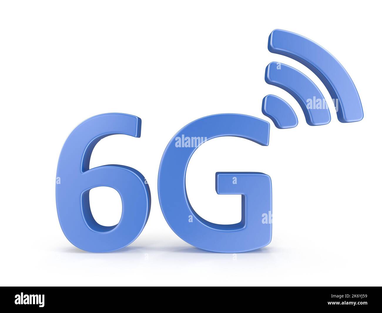 6G Connection Symbol , This is a 3d rendered computer generated image ...