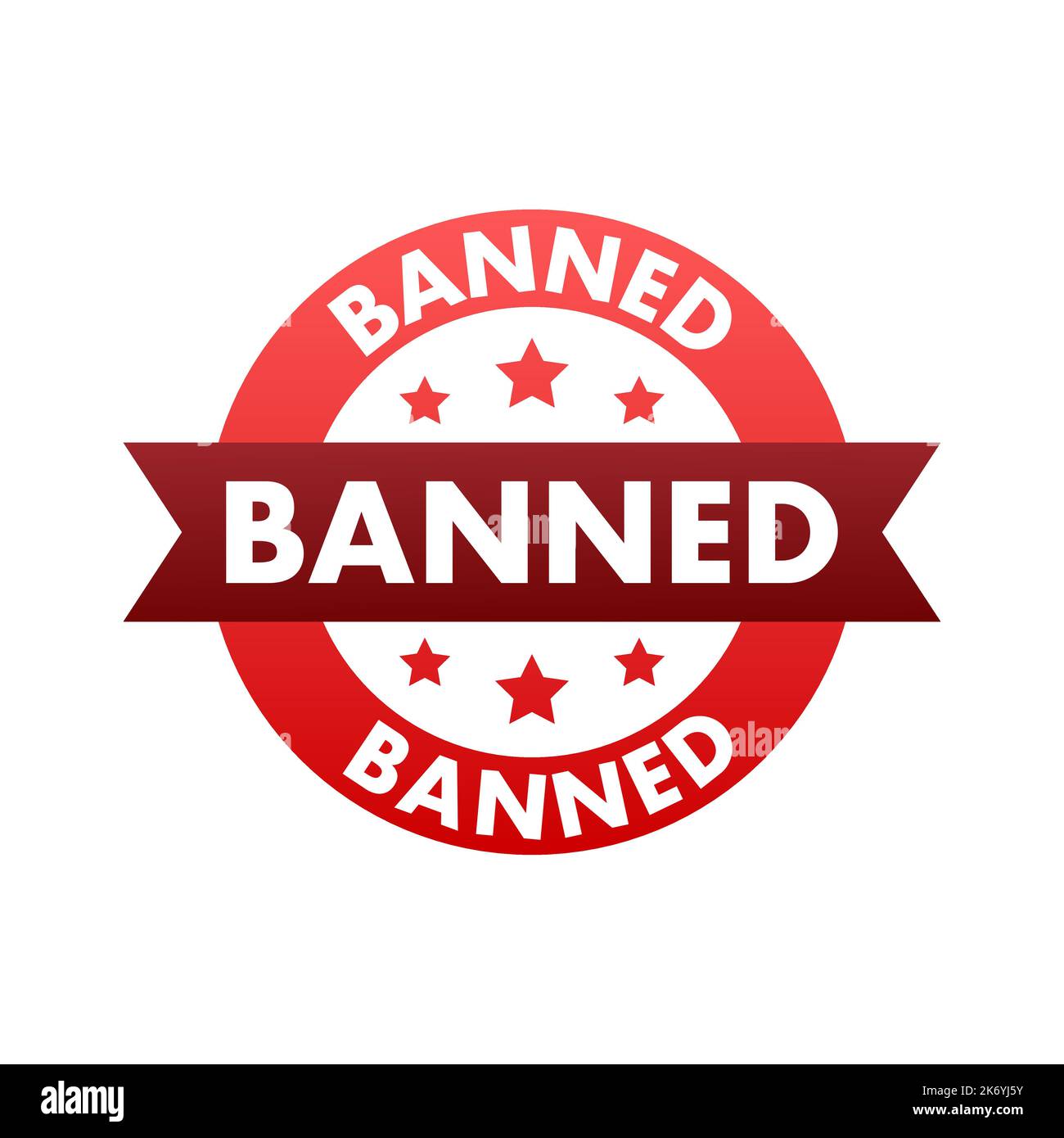 Banned rubber stamp, label. Vector stock illustration Stock Vector ...