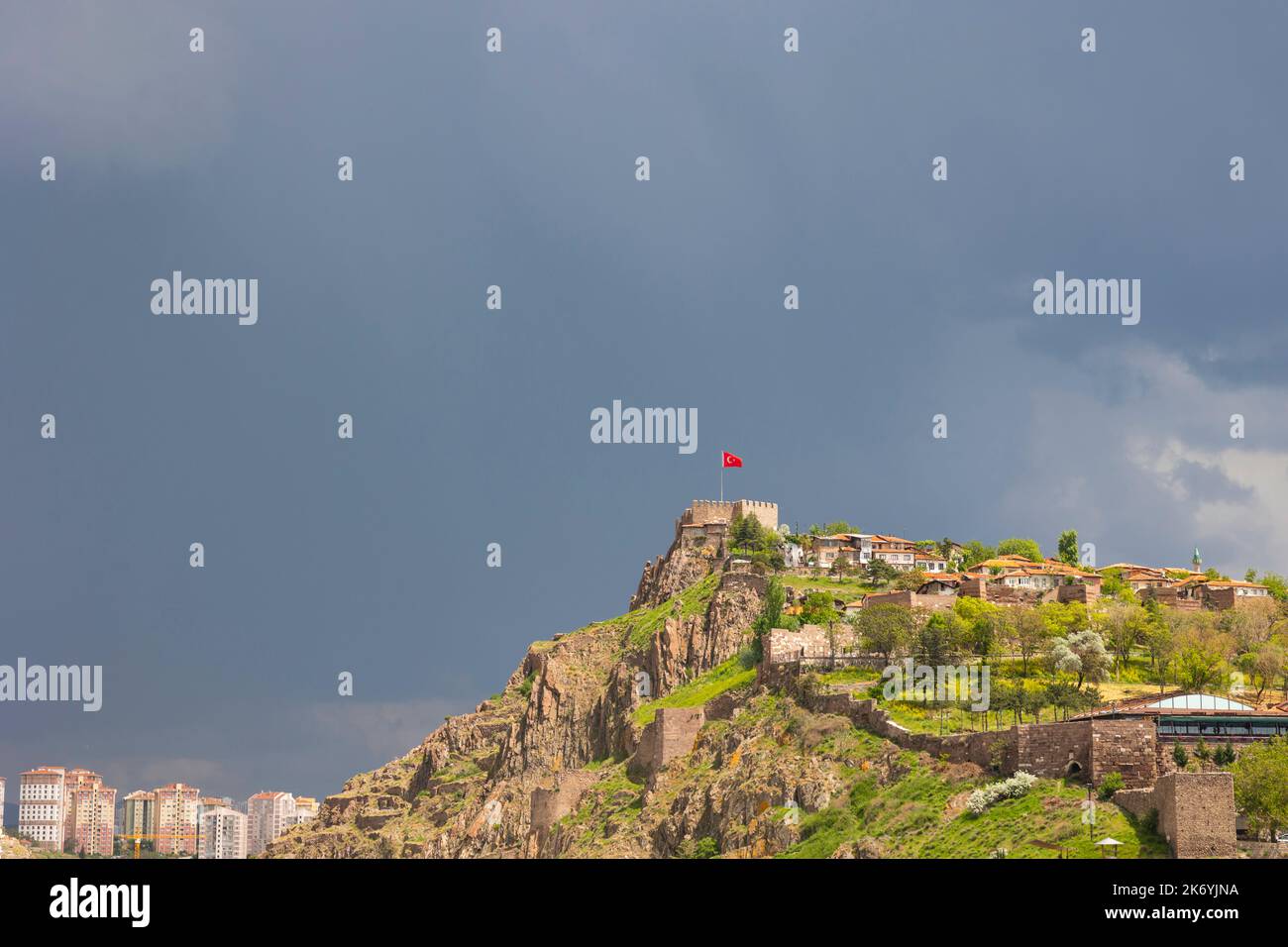 Ankara Castle. Capital city of Turkey or Turkiye. Historical places of ...