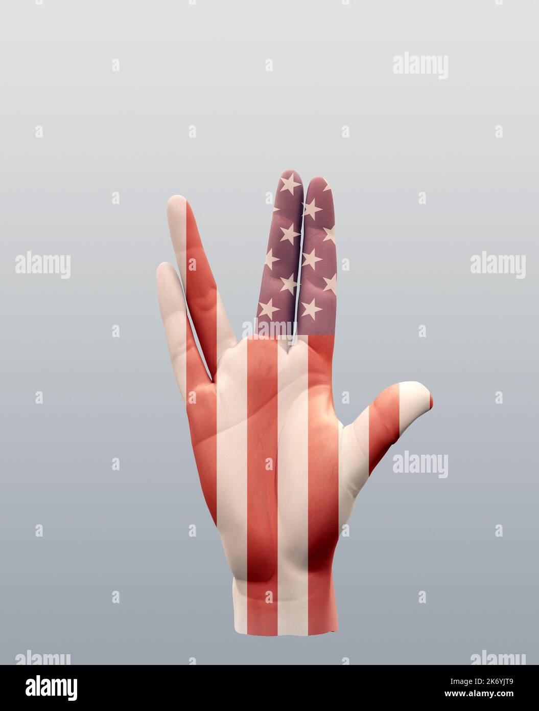 Vulcan hand gesture star trek hi-res stock photography and images - Alamy