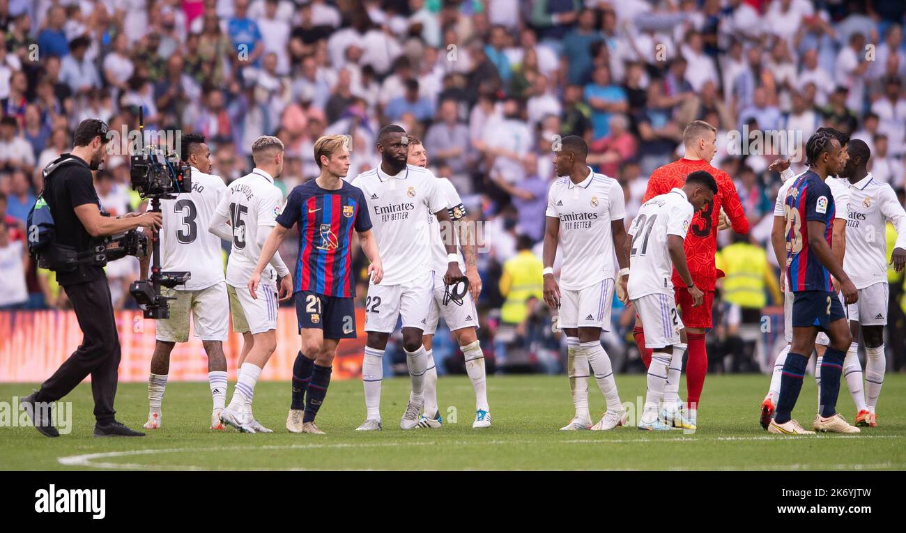 Madrid, Spain. 16th October 2022; Santiago Bernabeu Stadium, Madrid ...