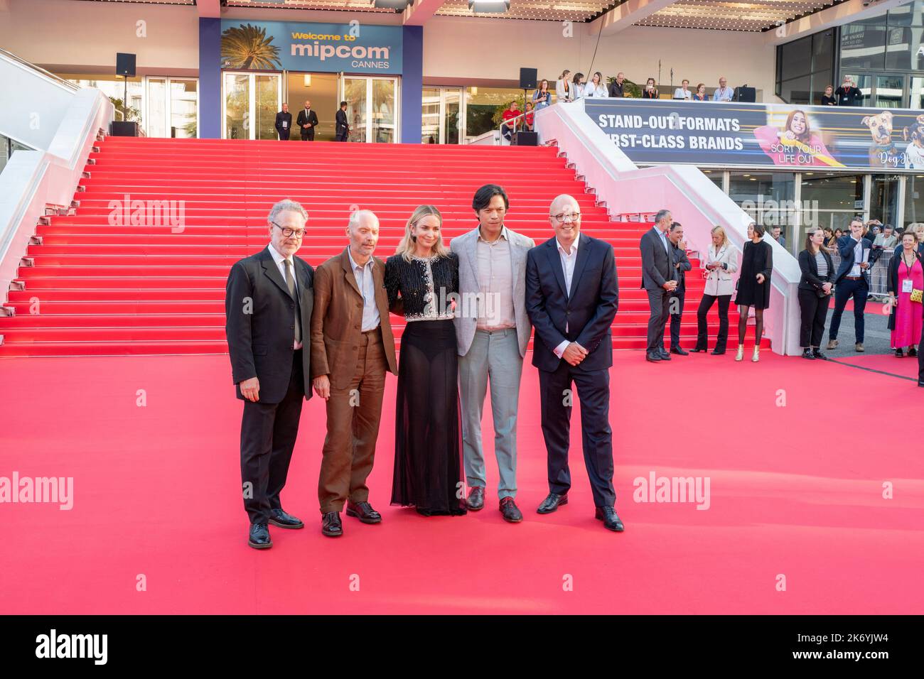Cannes, France, 16 October 2022, Hugo Blick (Showrunner), Emily Blunt ...