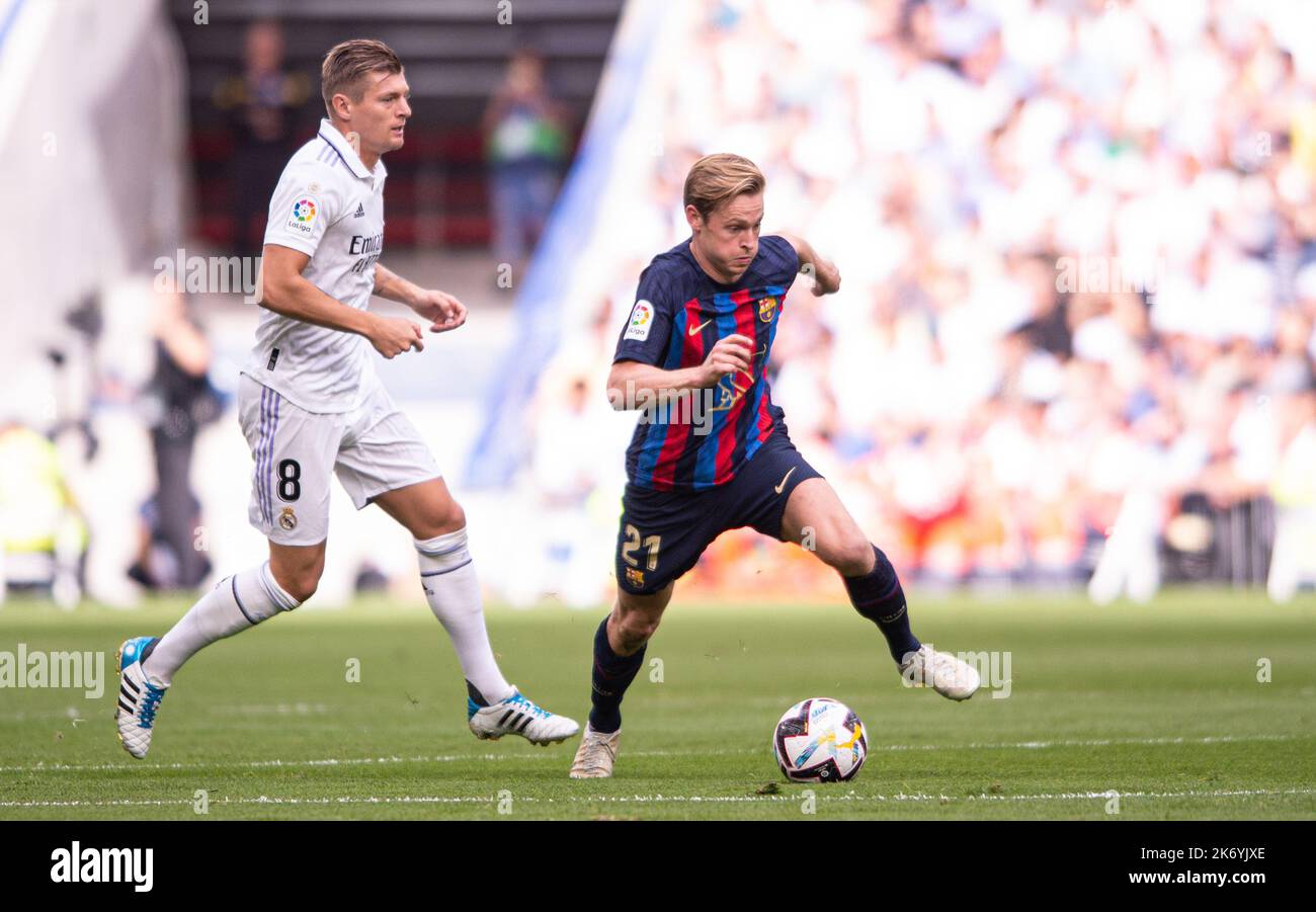 Madrid, Spain. 16th October 2022; Santiago Bernabeu Stadium, Madrid ...
