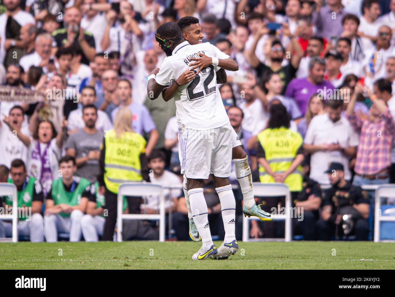 Madrid, Spain. 16th October 2022; Santiago Bernabeu Stadium, Madrid ...