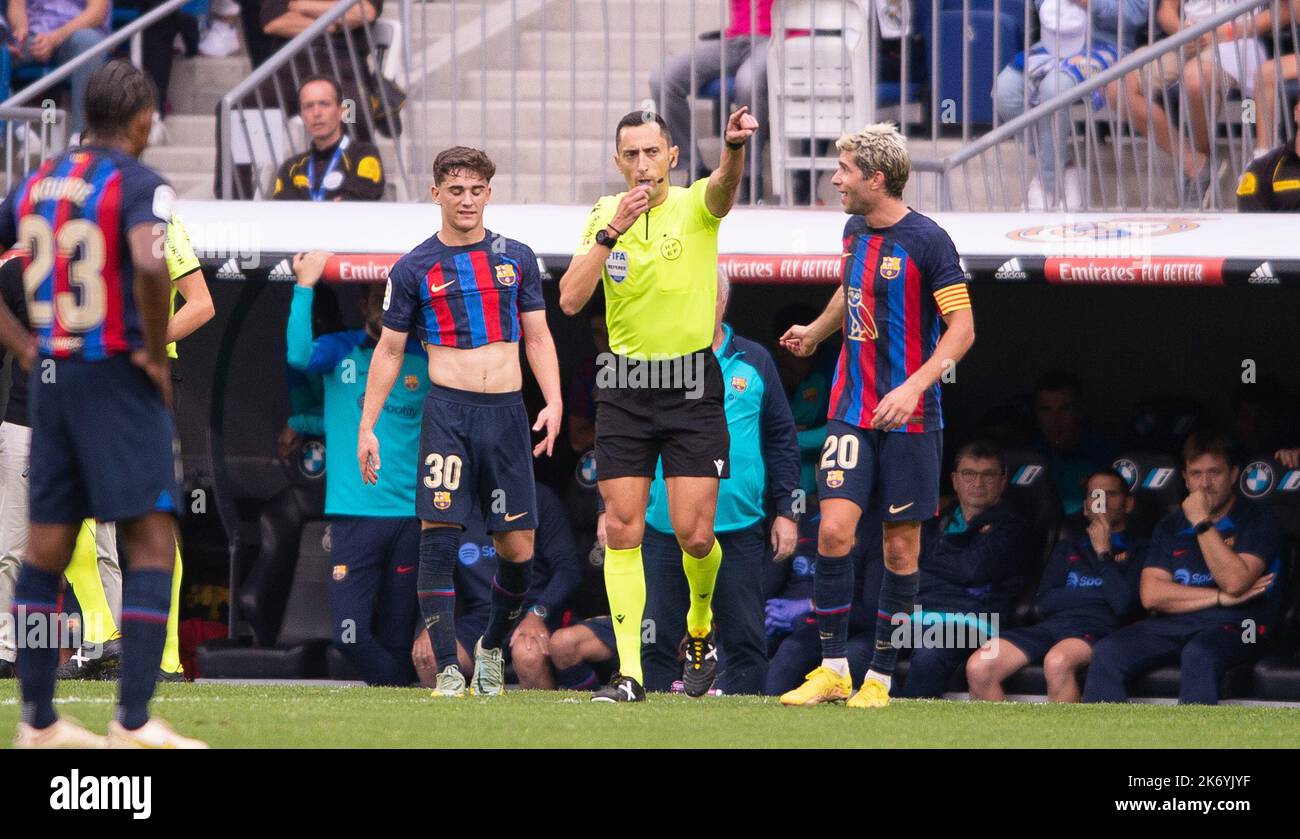 Madrid, Spain. 16th October 2022; Santiago Bernabeu Stadium, Madrid ...