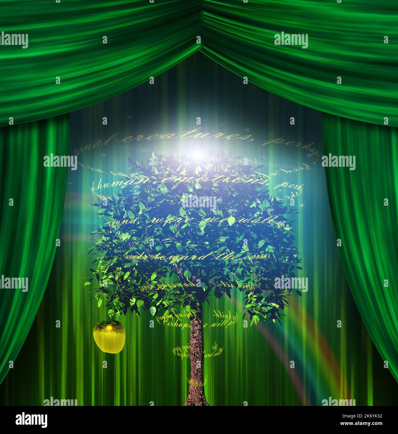 Tree of knowledge. 3D rendering Stock Photo - Alamy
