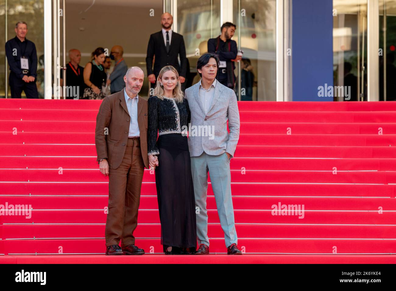 Cannes, France, 16 October 2022, Hugo Blick (Showrunner), Emily Blunt ...