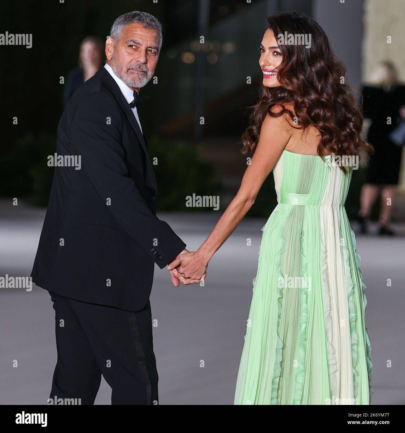 LOS ANGELES, CALIFORNIA, USA - OCTOBER 15: George Clooney and wife Amal ...