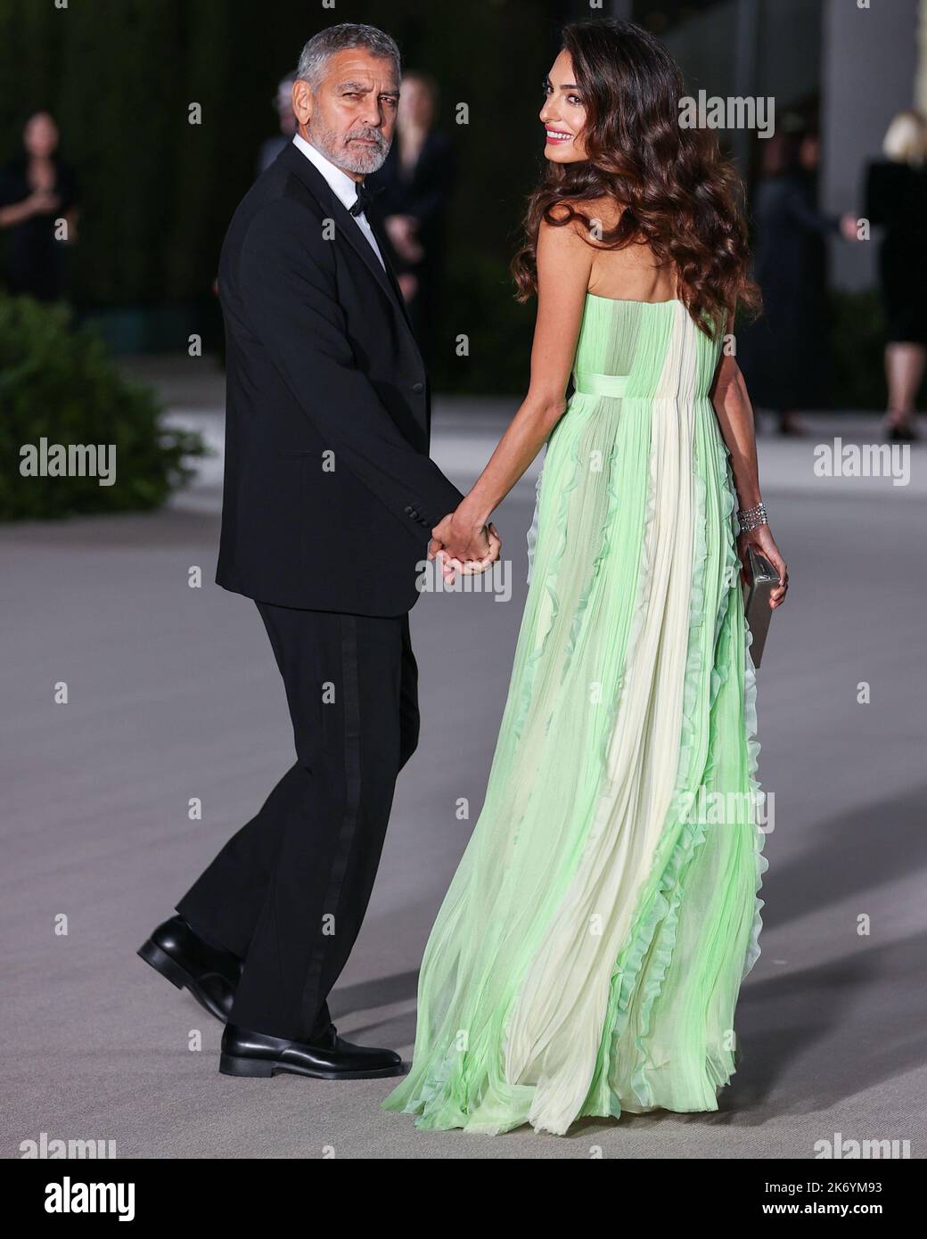 LOS ANGELES, CALIFORNIA, USA - OCTOBER 15: George Clooney and wife Amal ...