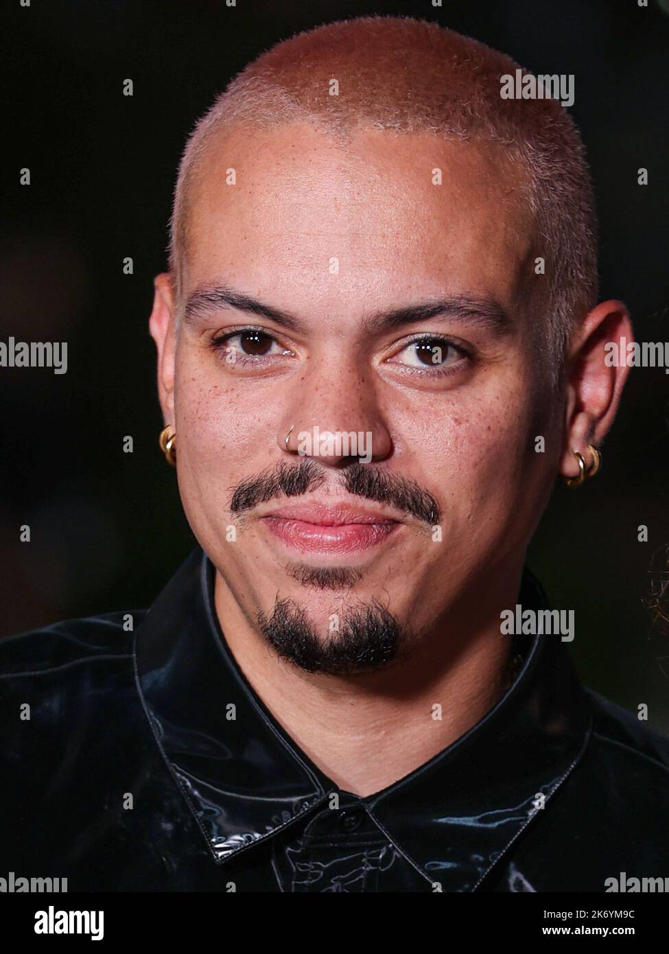 LOS ANGELES, CALIFORNIA, USA - OCTOBER 15: Evan Ross arrives at the 2nd ...