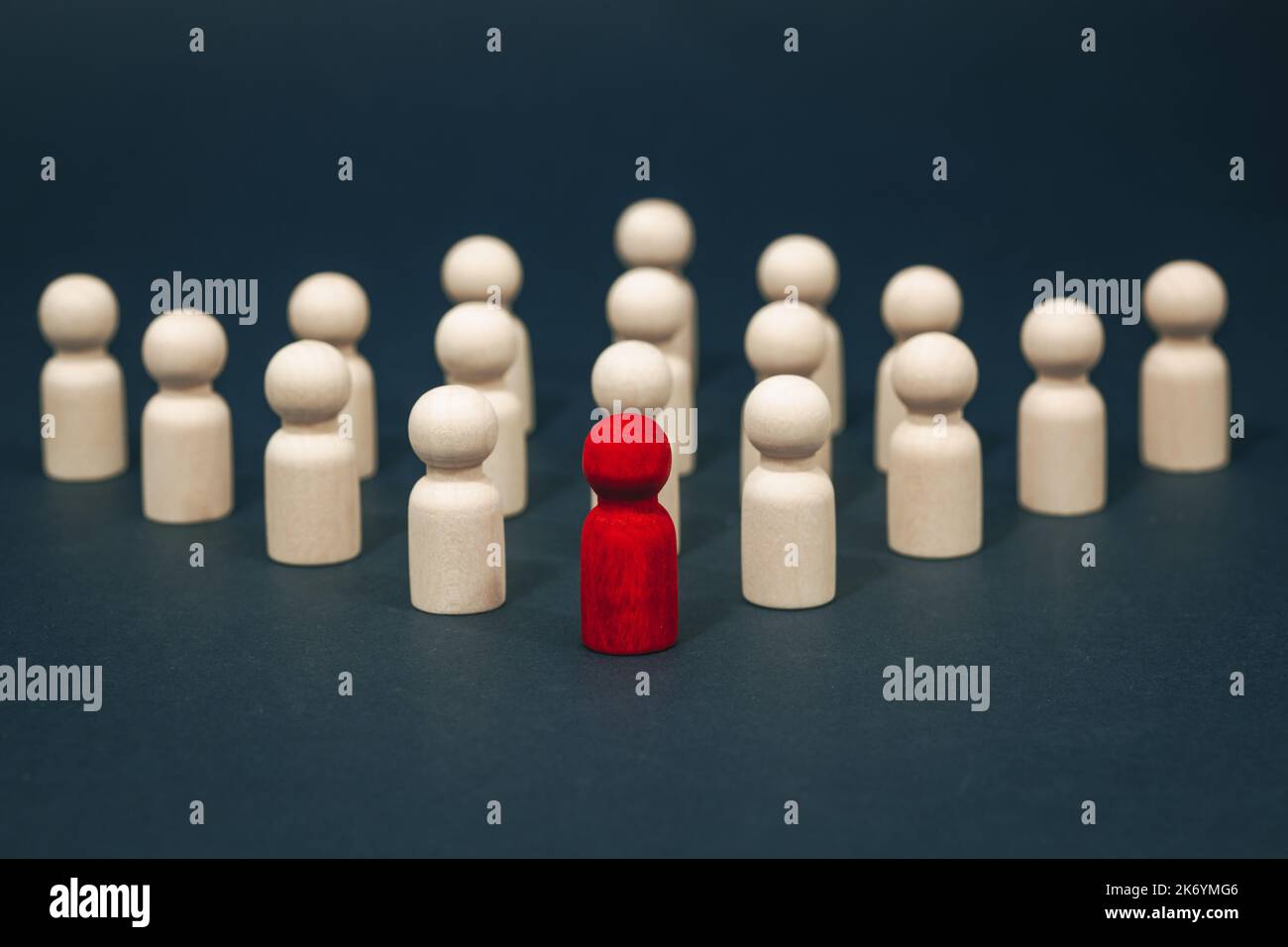 People management, Following the leader, Business and social concept ...