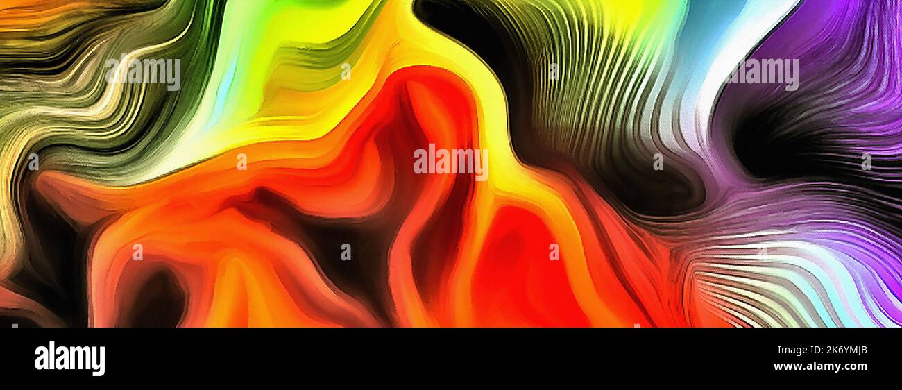 Abstract of color and lines. 3D rendering Stock Photo - Alamy