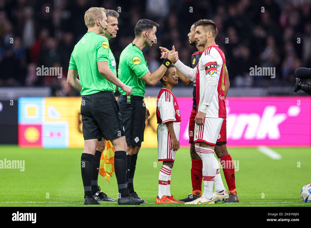 AMSTERDAM, NETHERLANDS - OCTOBER 16: assistant referee Patrick Inia ...