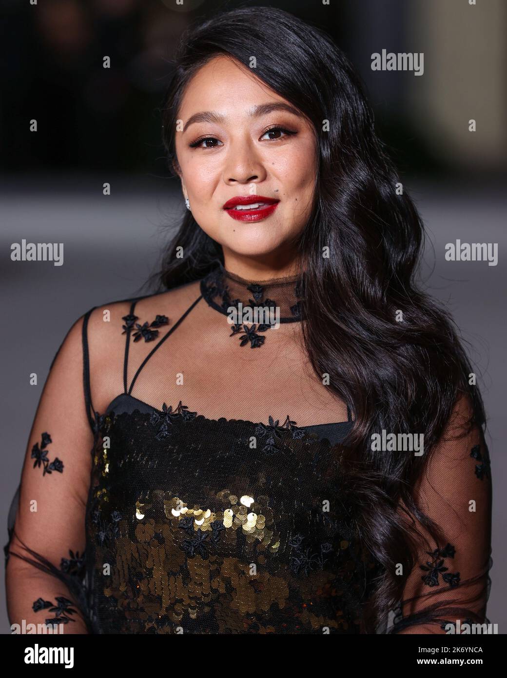 LOS ANGELES, CALIFORNIA, USA - OCTOBER 15: Stephanie Hsu arrives at the 2nd Annual Academy ...