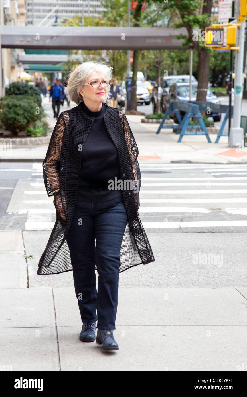 Cheryl Acrey models Marla Wynne designer fashions in New York City, USA ...