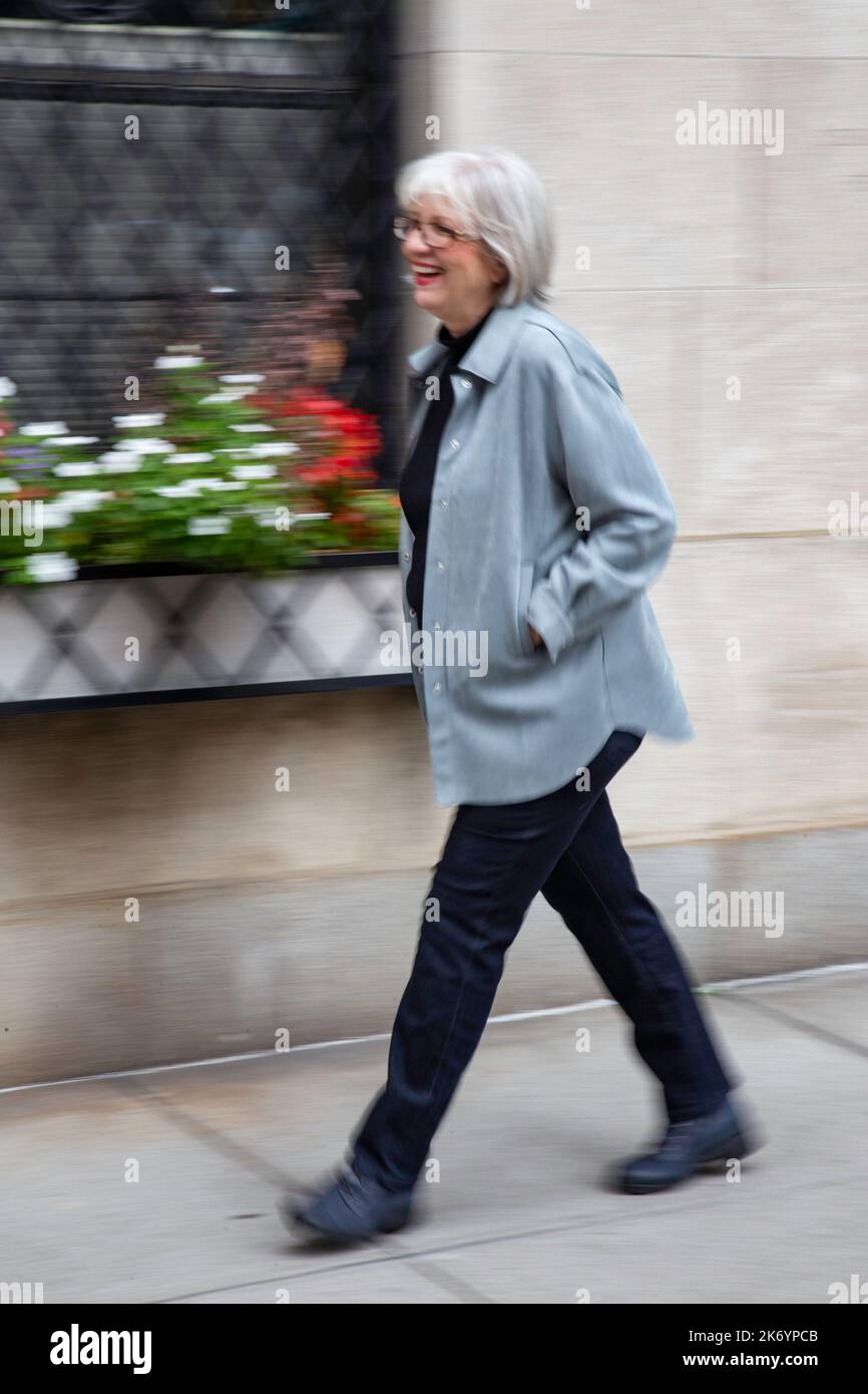 Cheryl Acrey models Marla Wynne designer fashions in New York City, USA ...