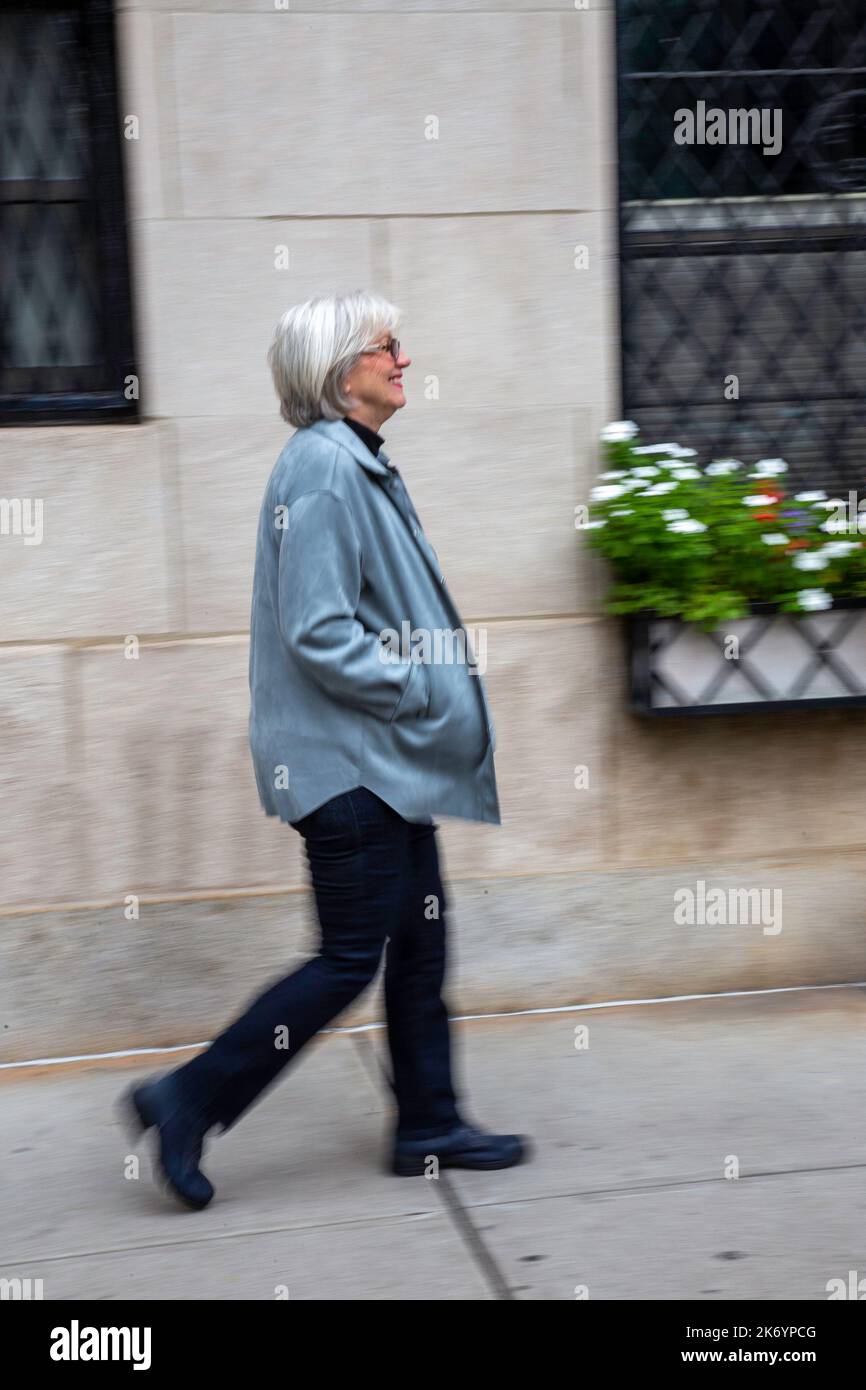 Cheryl Acrey models Marla Wynne designer fashions in New York City, USA ...
