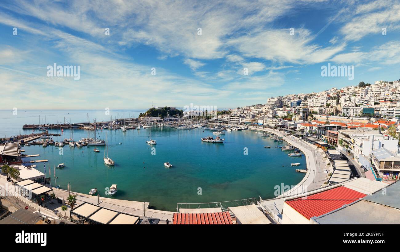 Mikrolimano is the most picturesque harbor of Piraeus, Greece Stock ...