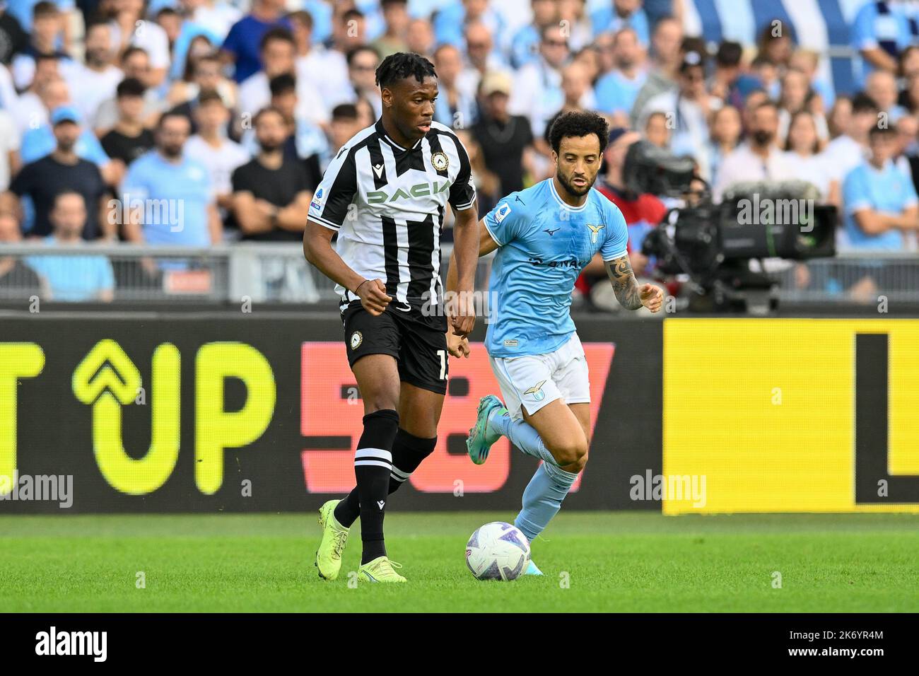 Olimpico Stadium, Roma, Italy. 16th Oct, 2022. Serie A football, Lazio ...