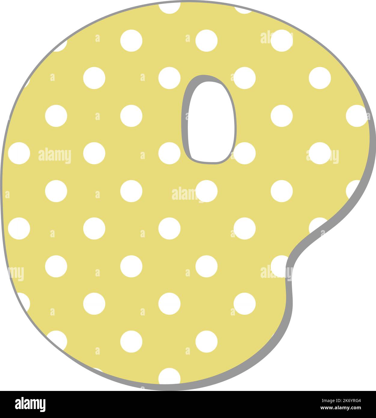 Polka dot letter.Pastel polka dots font. Hand drawn letter design for ...