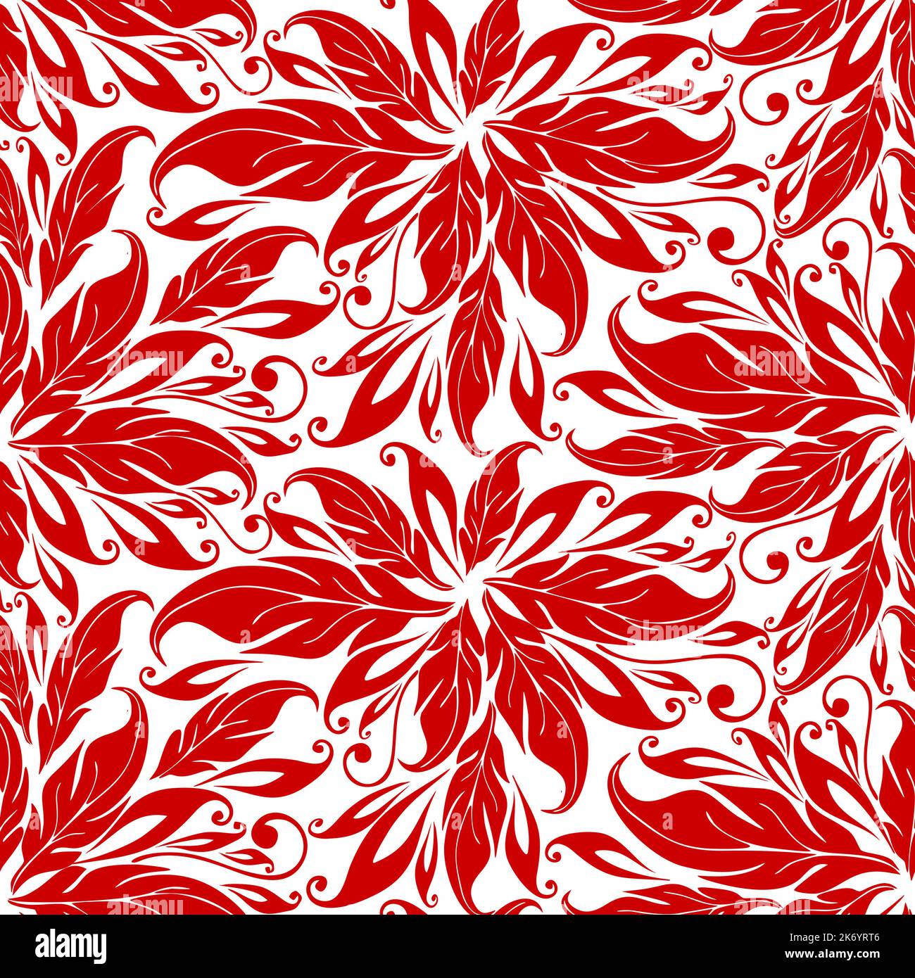 graphic seamless asymmetrical red pattern on white background, texture ...