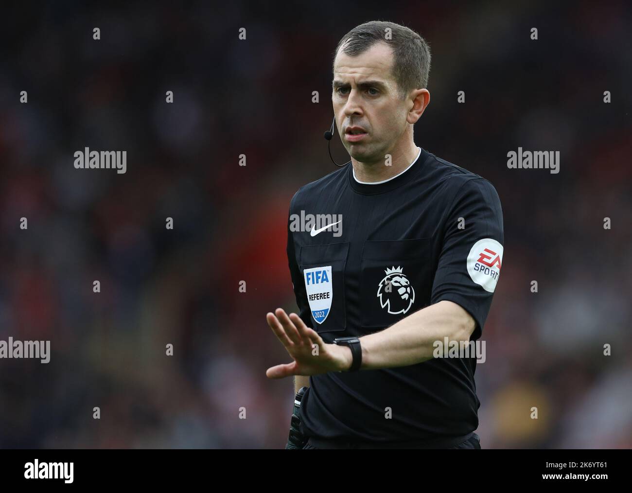Southampton, UK. 16th Oct, 2022. Referee Peter Bankes during the ...