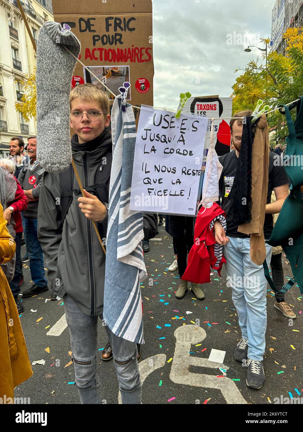 Paris, France, French Left Political Party, NUPES, LFI, Demonstration ...