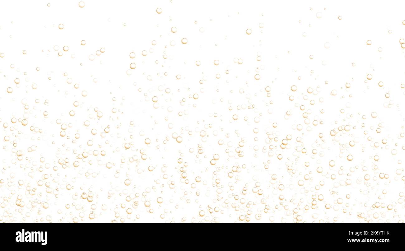 Underwater fizzing bubbles, soda or champagne carbonated drink, sparkling water Stock Vector ...