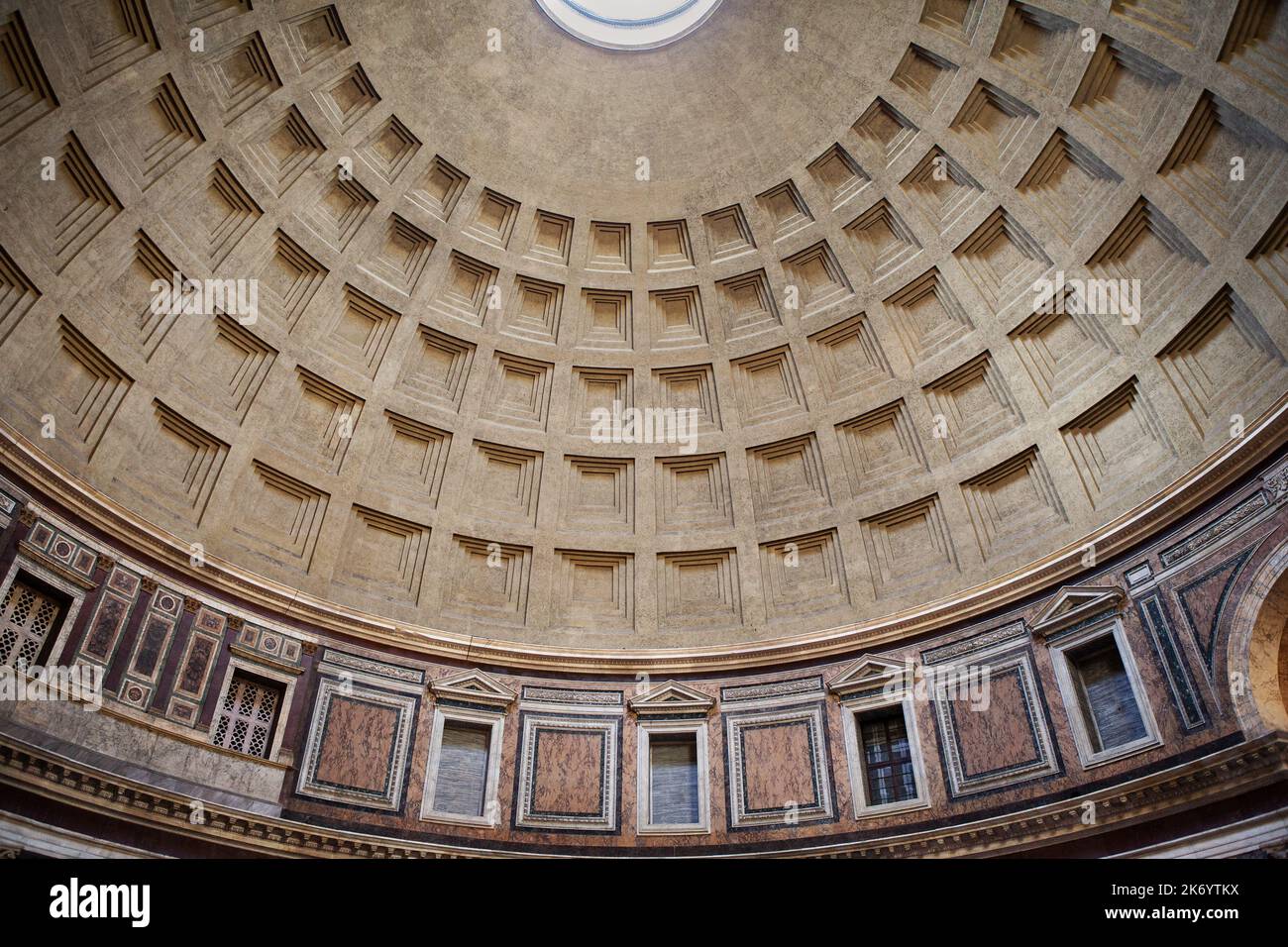 Dome of the Pantheon in Rome Stock Photo - Alamy