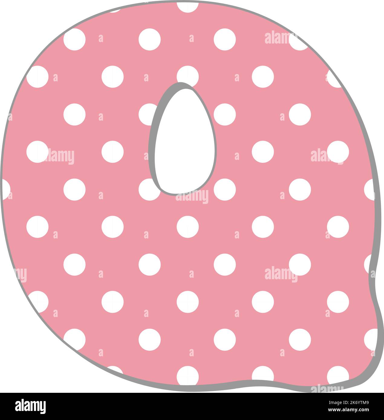 Polka dot letter.Pastel polka dots font. Hand drawn letter design for ...