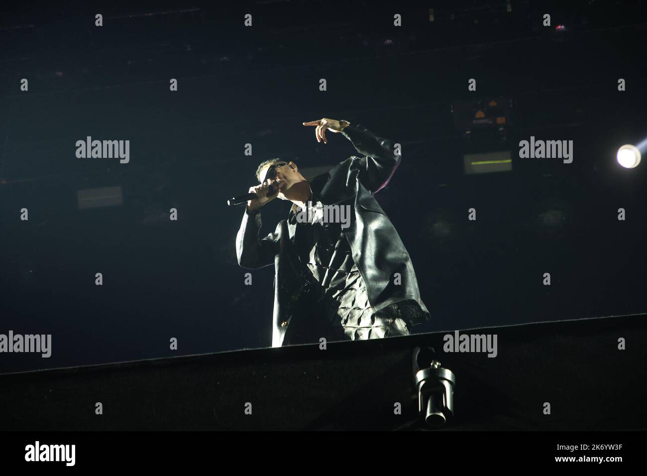 Italian rapper Marracash during “Persone” tour. Unipol Arena, Bologna ...