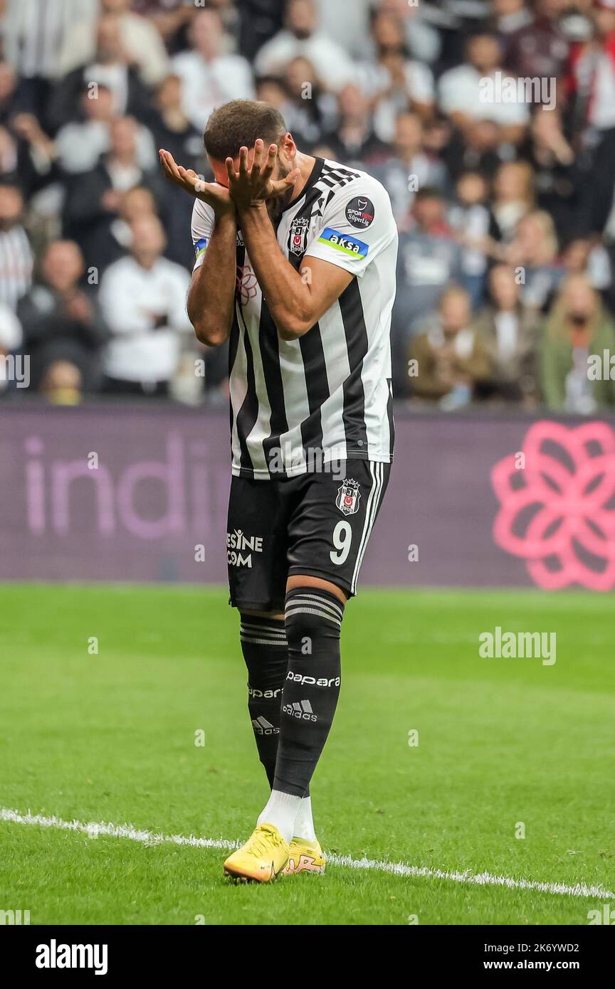 ISTANBUL, TURKEY - OCTOBER 16: Cenk Tosun of Besiktas during the ...