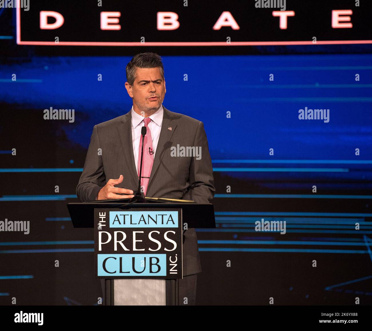 Atlanta, Georgia, USA. 16th Oct, 2022. BOB CHRISTIAN, Democratic ...