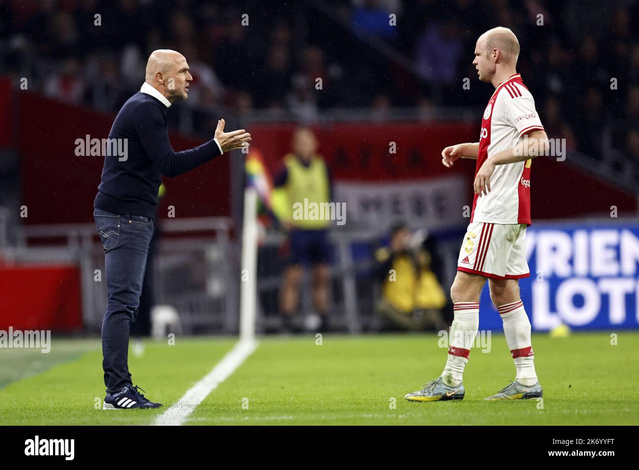 AMSTERDAM - (lr) Ajax coach Alfred Schreuder, Davy Klaassen or Ajax during the Dutch Eredivisie ...