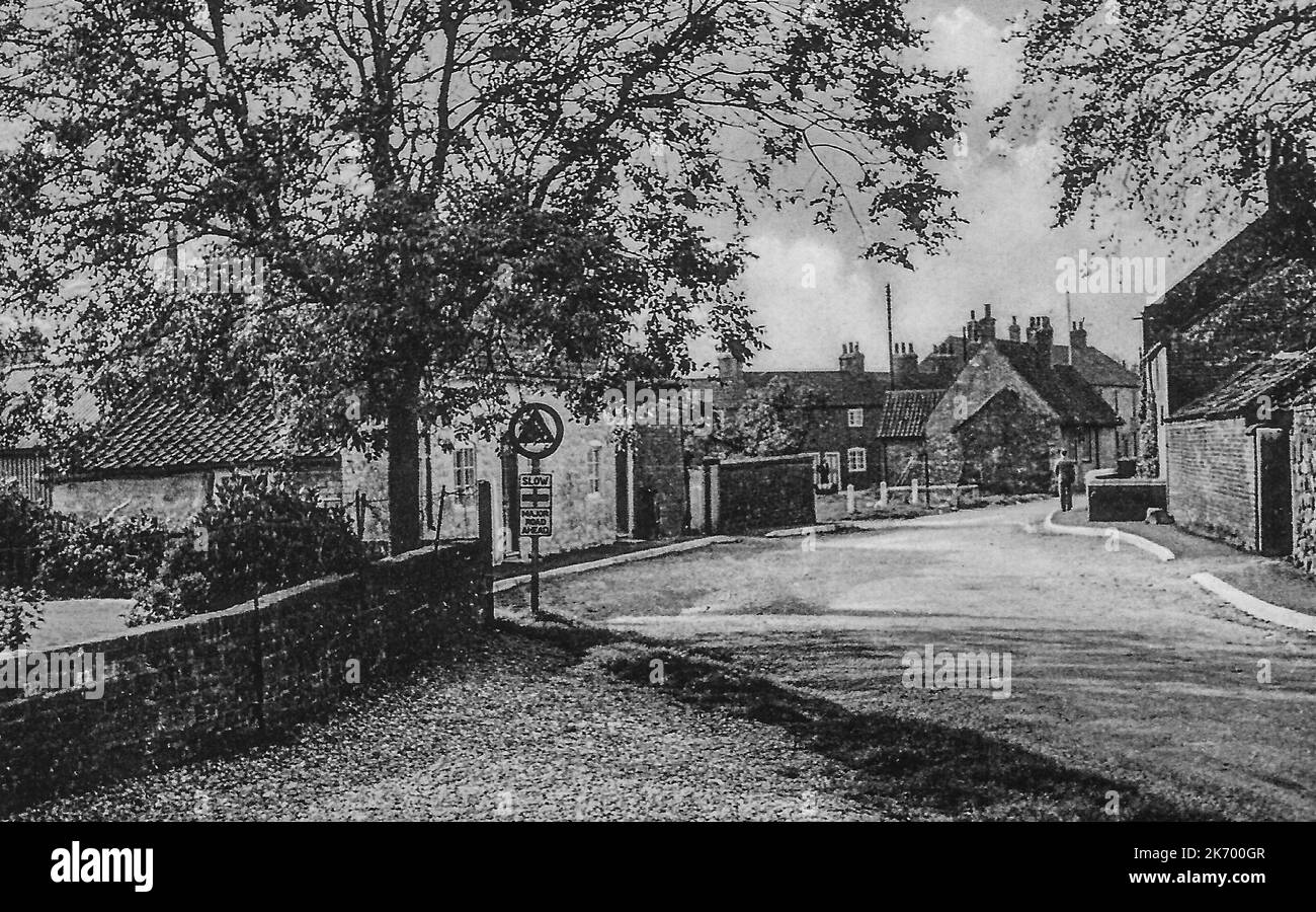back street skipsea 1945 Stock Photo - Alamy