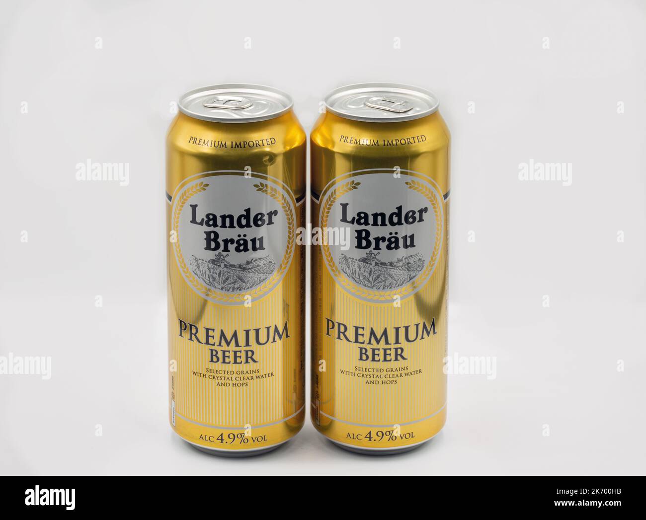 Kyiv, Ukraine - June 24, 2022: Studio shoot of Dutch Lander Brau ...