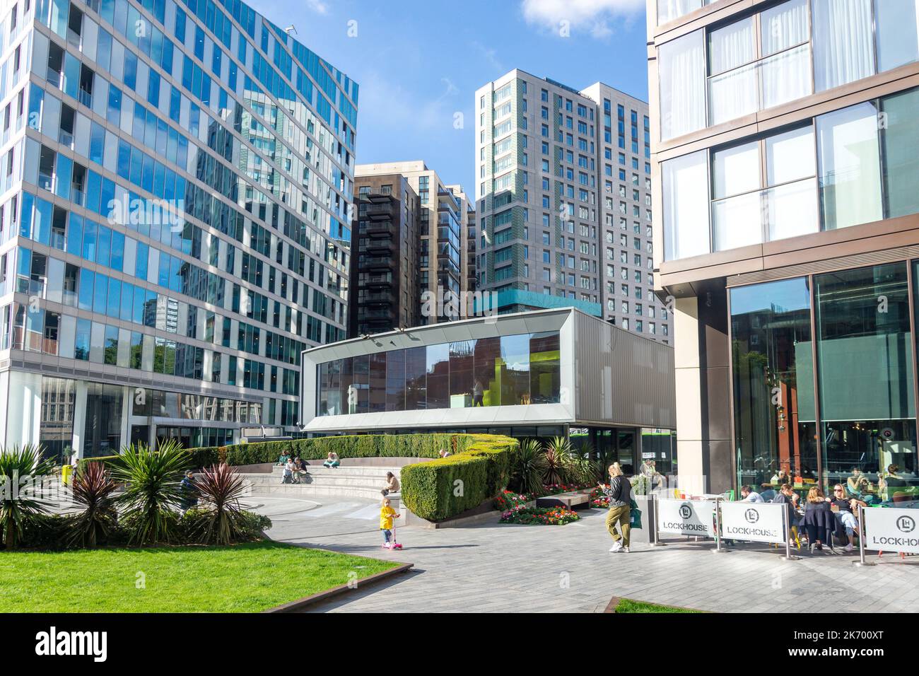 The pavilion merchant square high rise buildings canalside canal hi-res ...