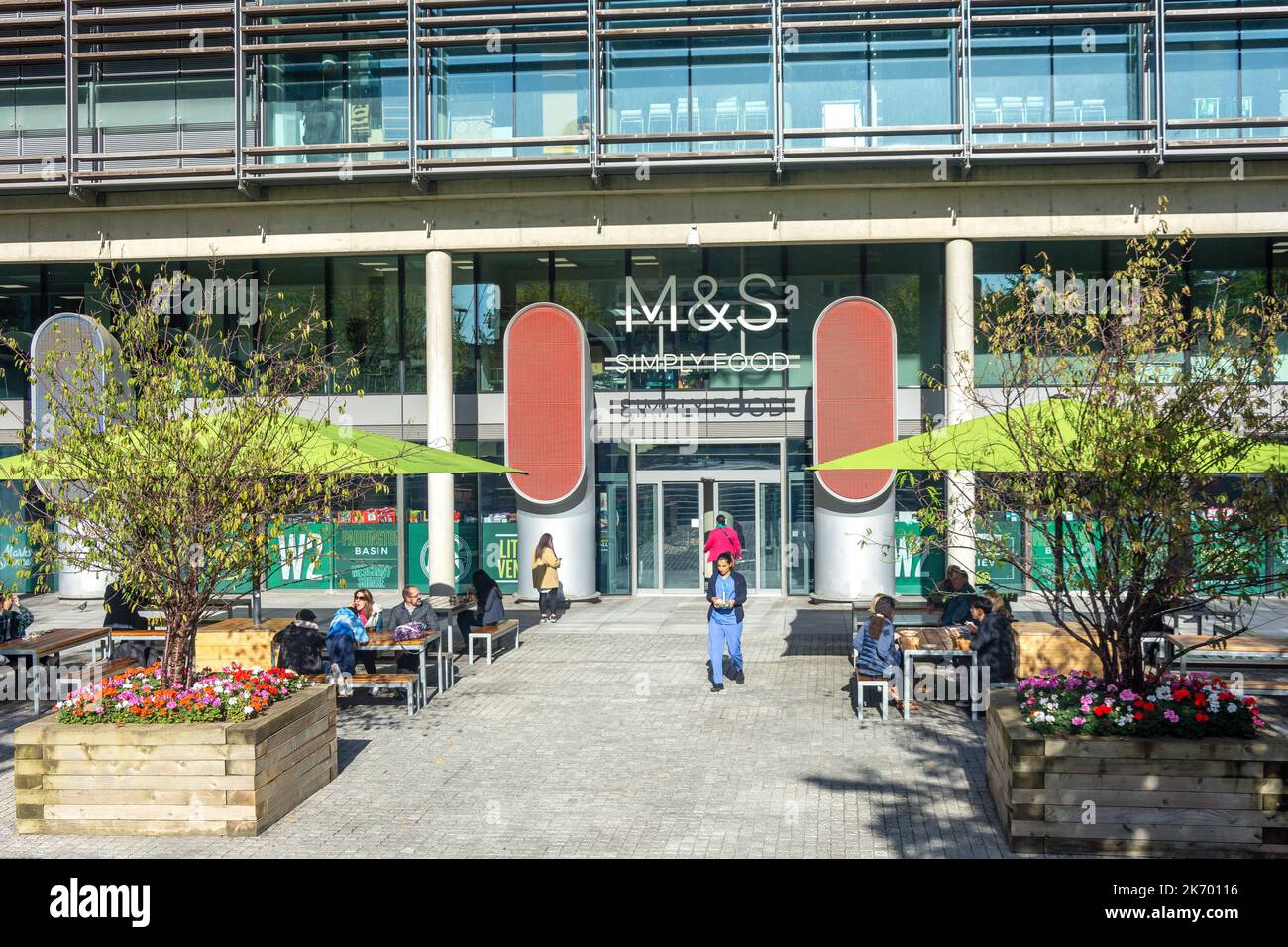M&S Waterside Simply Food supermarket, Paddington Basin, Paddington ...