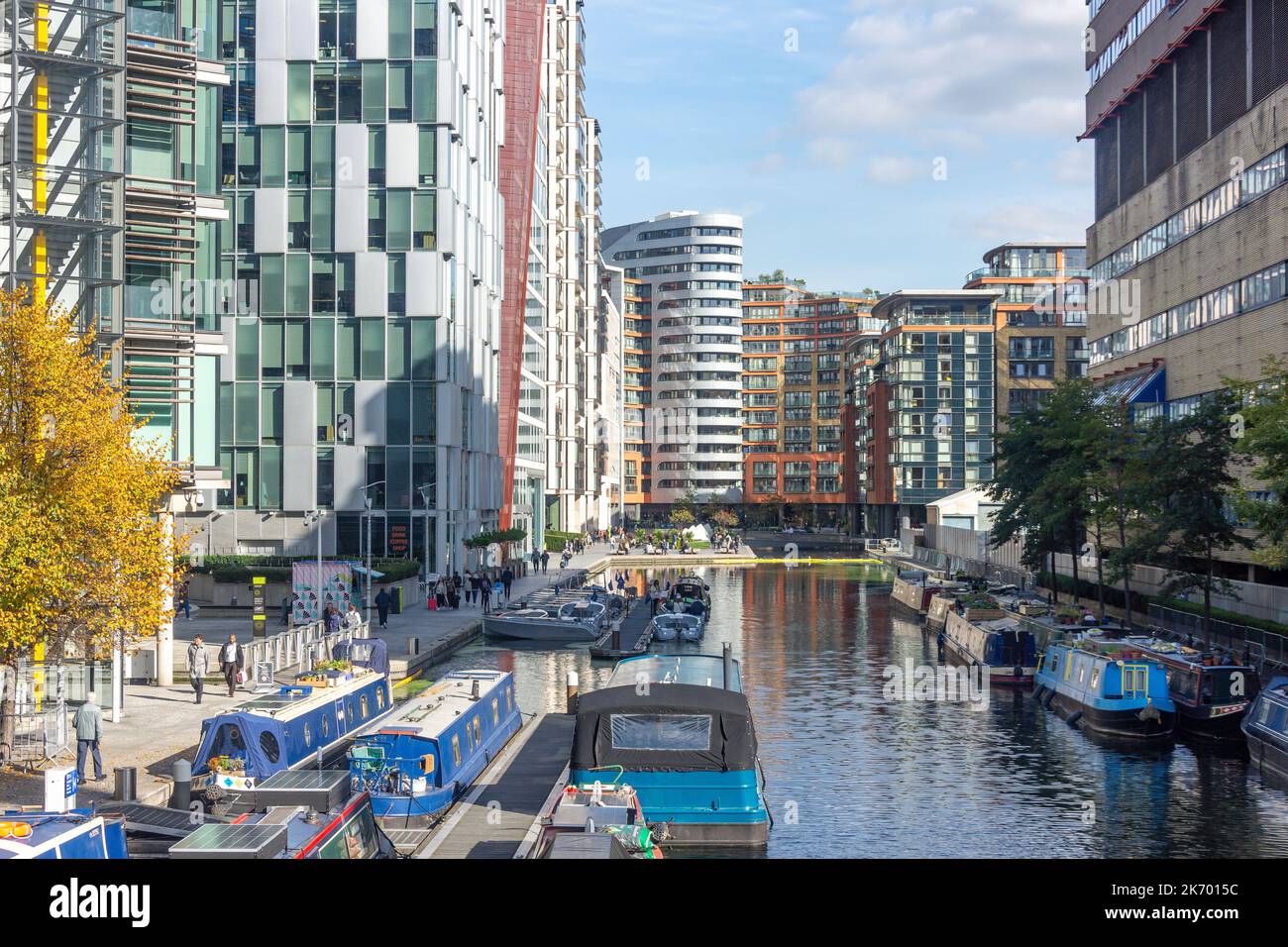 View from Paddington Basin Footbridge, Paddington Basin, Paddington ...