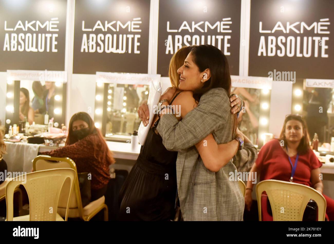 Mumbai, Maharashtra, India. 16th Oct, 2022. Models are seen at the ...