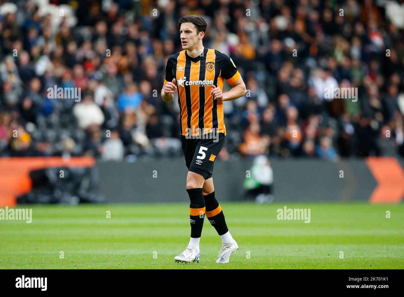 Alfie Jones #5 of Hull City during the Sky Bet Championship match Hull ...