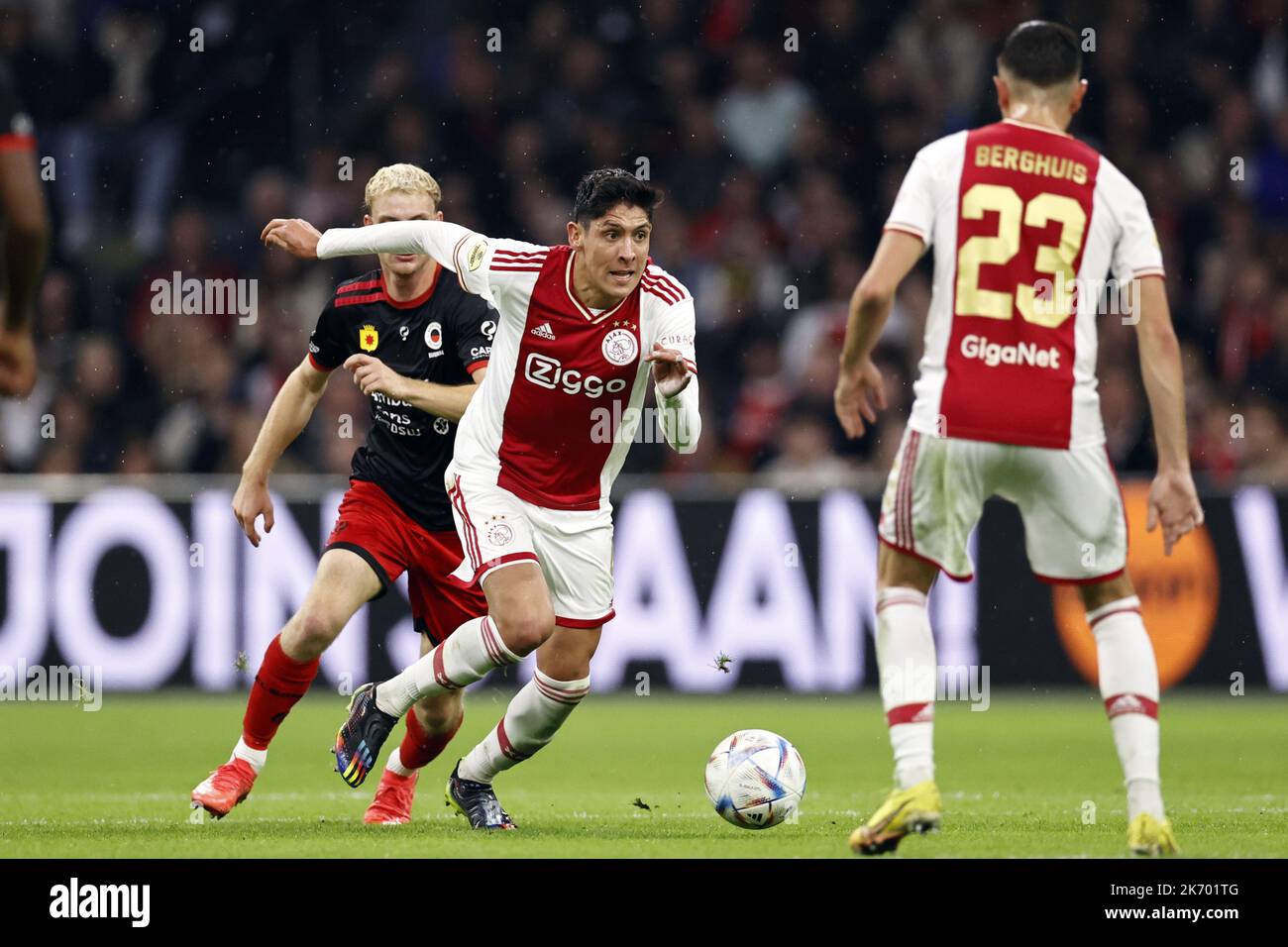 AMSTERDAM - Edson Alvarez of Ajax during the Dutch Eredivisie match ...