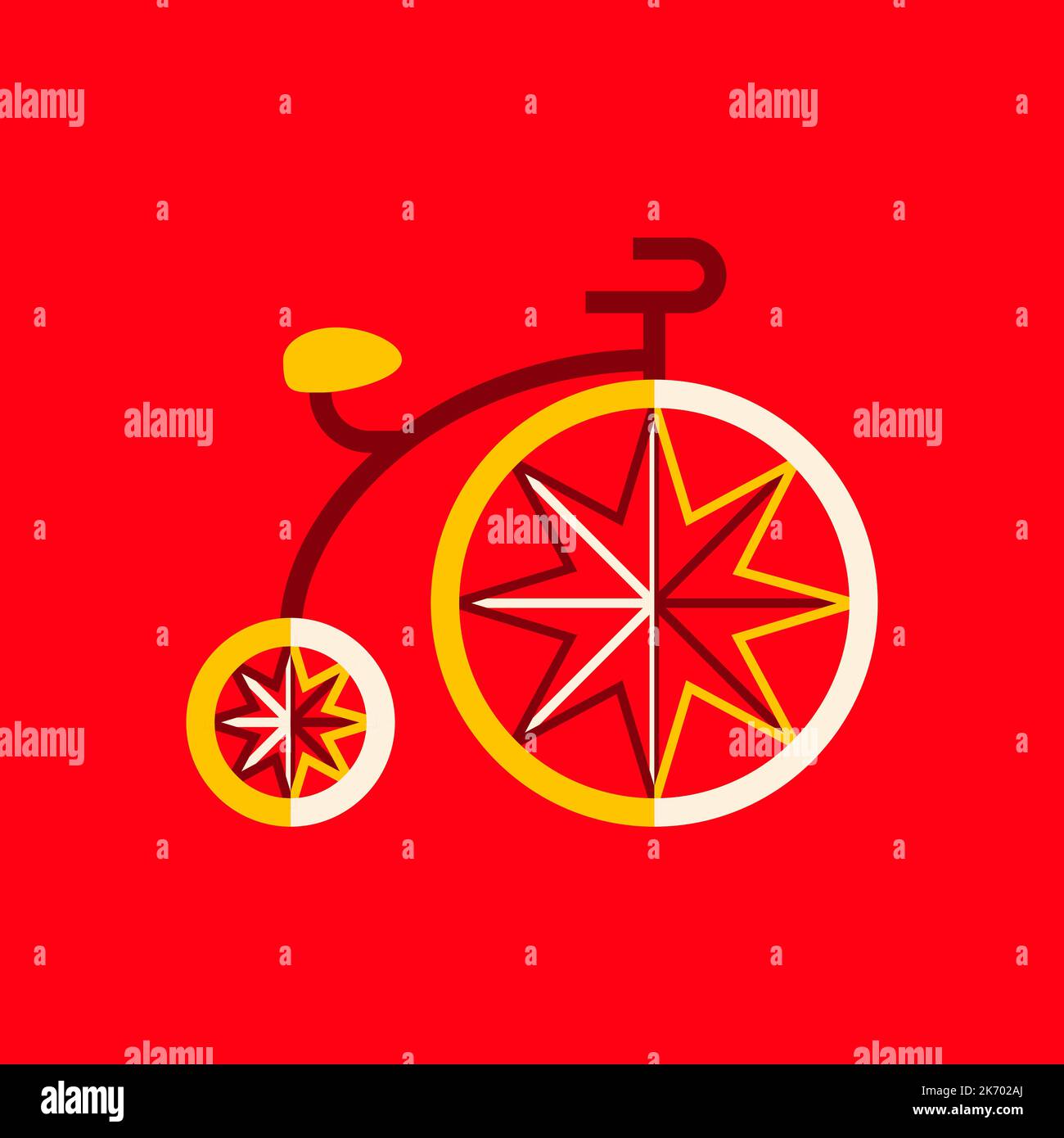 Vintage bicycle symbol Stock Vector Images - Alamy
